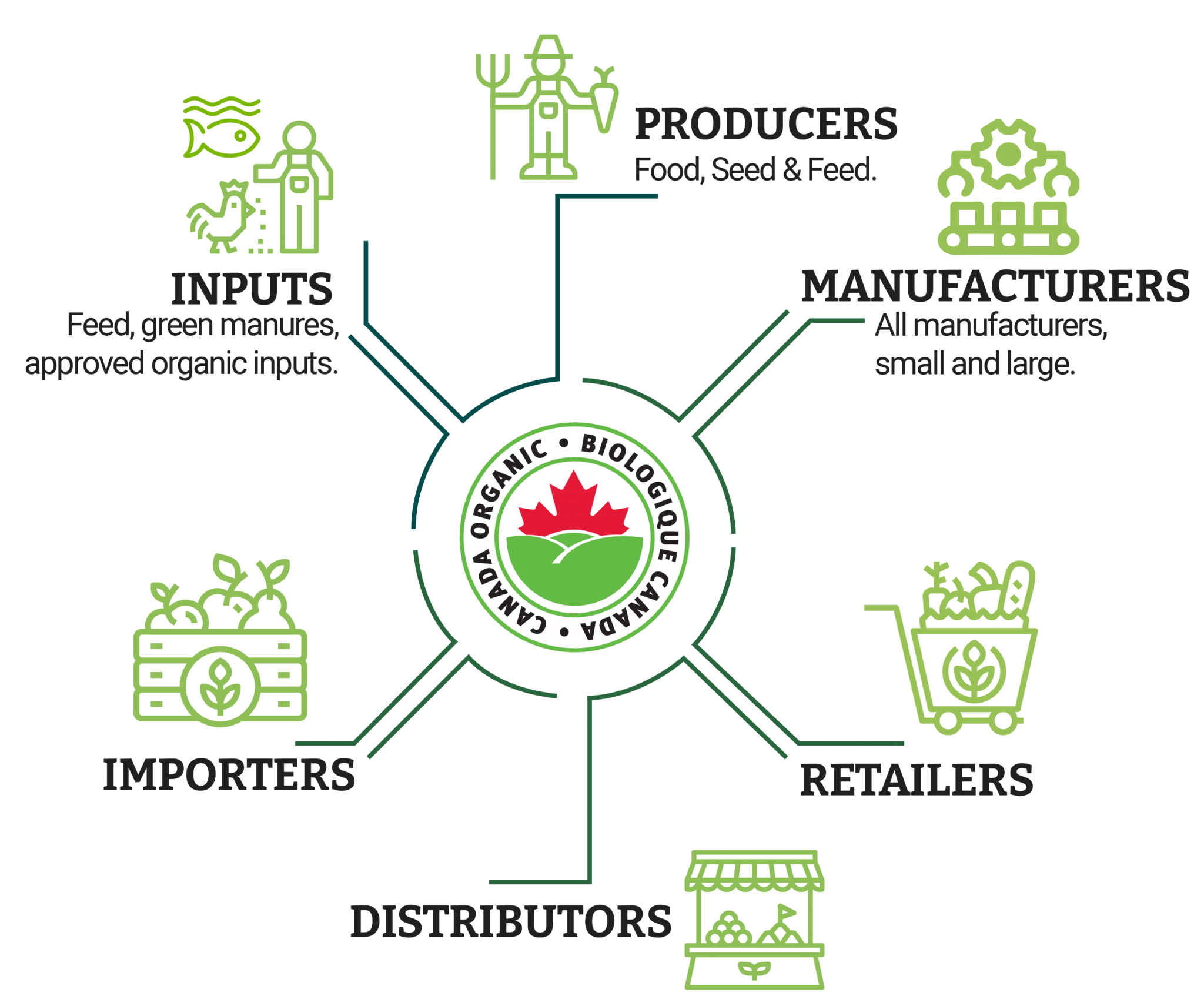 From soil to plate: A chain of organic products and producers